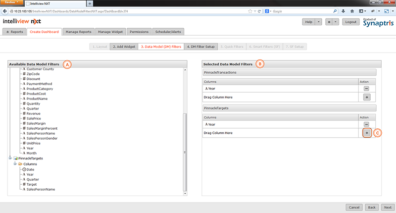 Data Model (DM) Filters